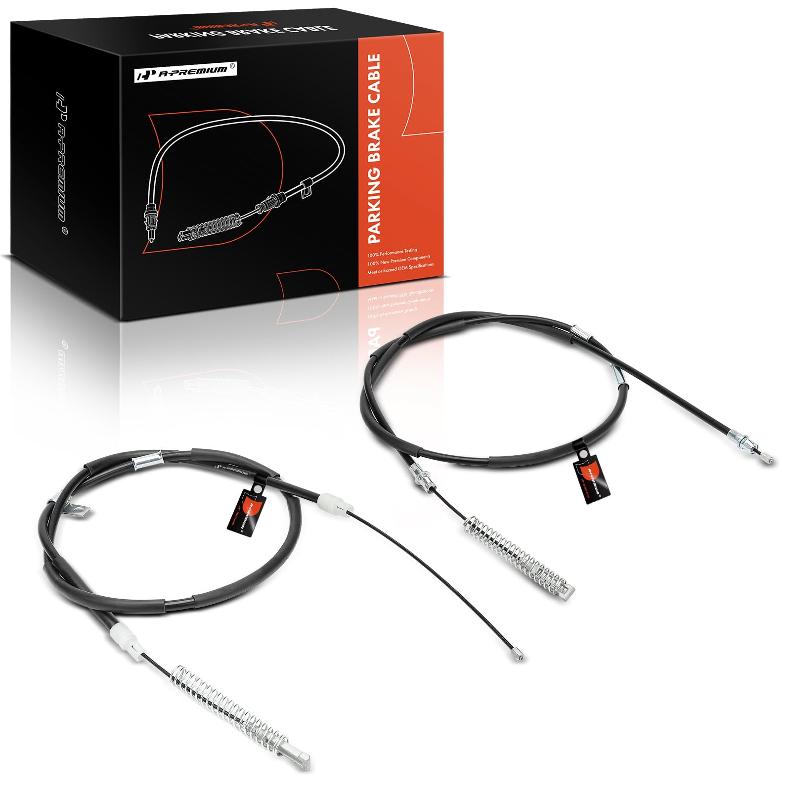 A-Premium Rear Driver and Passenger Side Parking Brake Cable Assembly ...