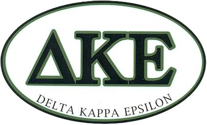 Amazon.com: Delta Kappa Epsilon DKE Euro Decal Oval Sticker : Automotive