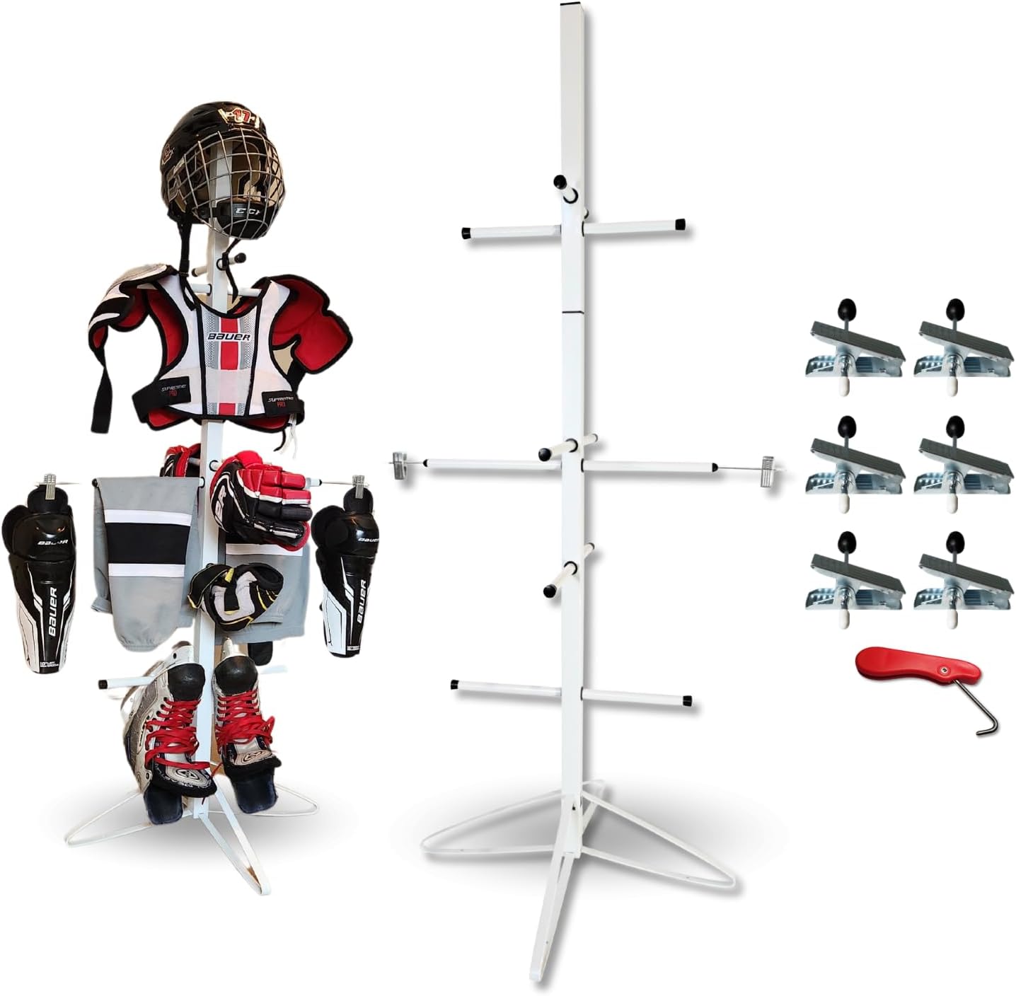 Hockey Equipment Drying Rack - Premium, Versatile, Sturdy Gear Stand ...