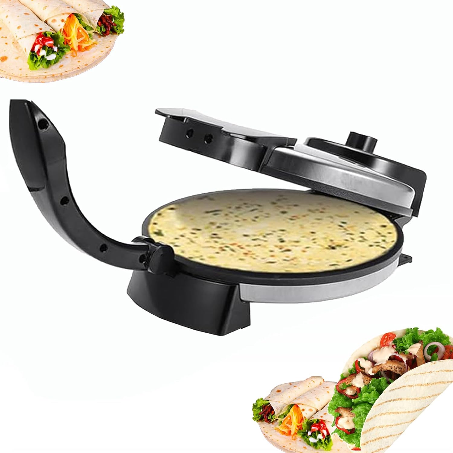 Amazon.com: Electric Roti Maker Electric Tortilla Maker 10 Inch ...