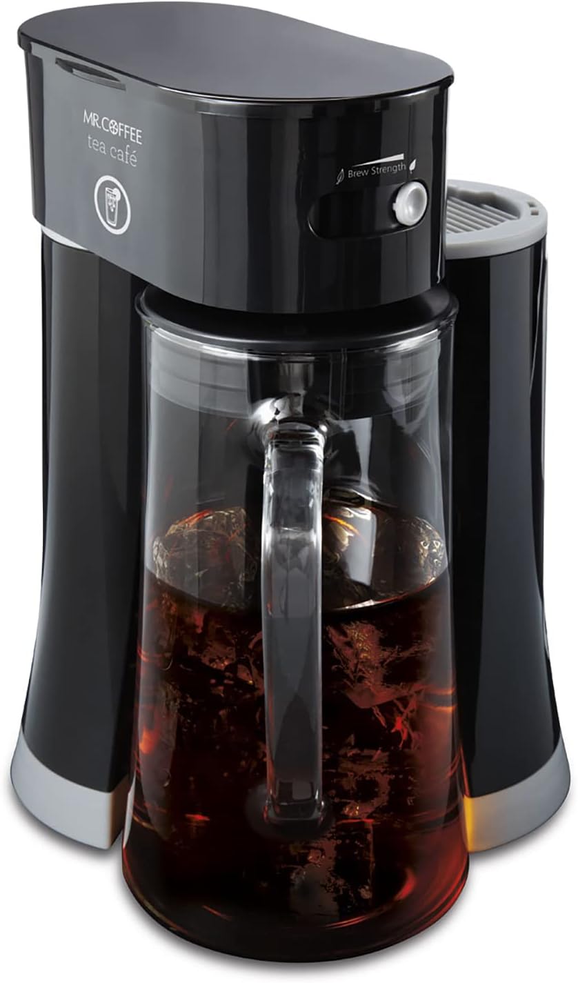 Amazon.com: Mr. Coffee 2-in-1 Iced Tea Brewing System with Glass ...