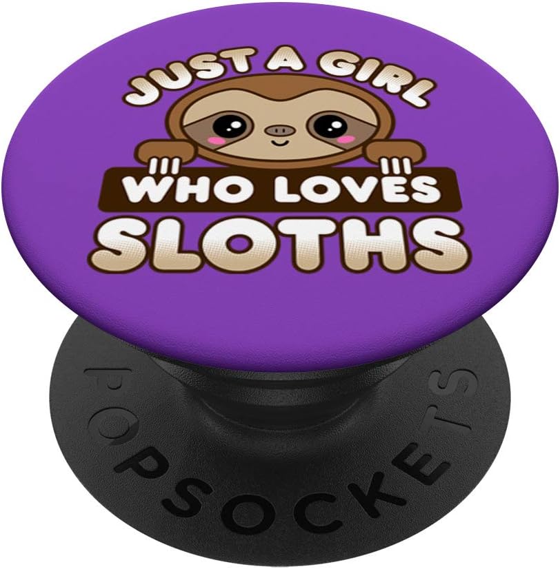 Amazon.com: Purple - Sloth Gifts For Women Just A Girl Who Loves Sloths ...