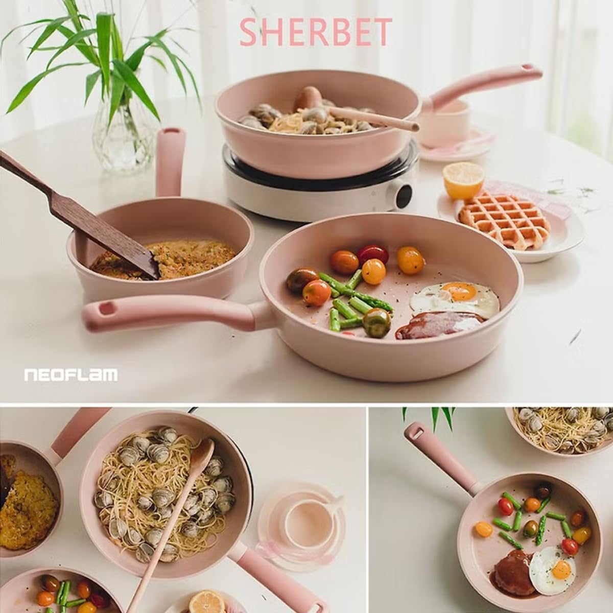 Snapklik.com : Neoflam Retro Sherbet Kitchen Essential Stir Frying Pan ...