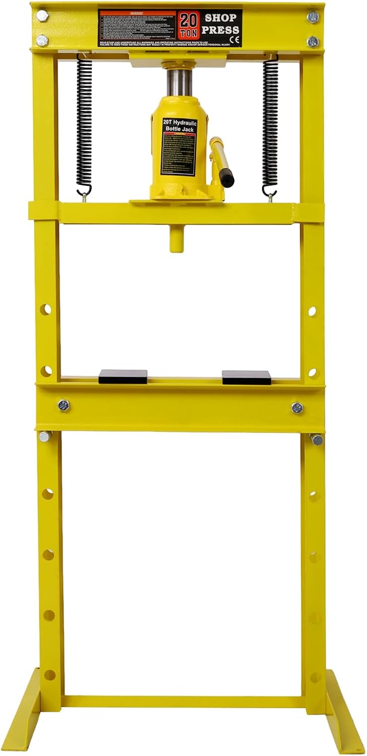 Amazon.com: 20 Ton Hydraulic Shop Press with Press Plates Adjustable ...