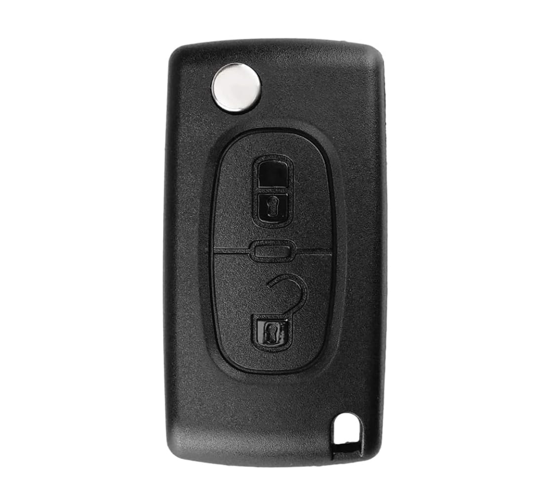 SILVERLIN Key Fob Case Replacement for Peugeot 107 207 307 307S 308 407 ...