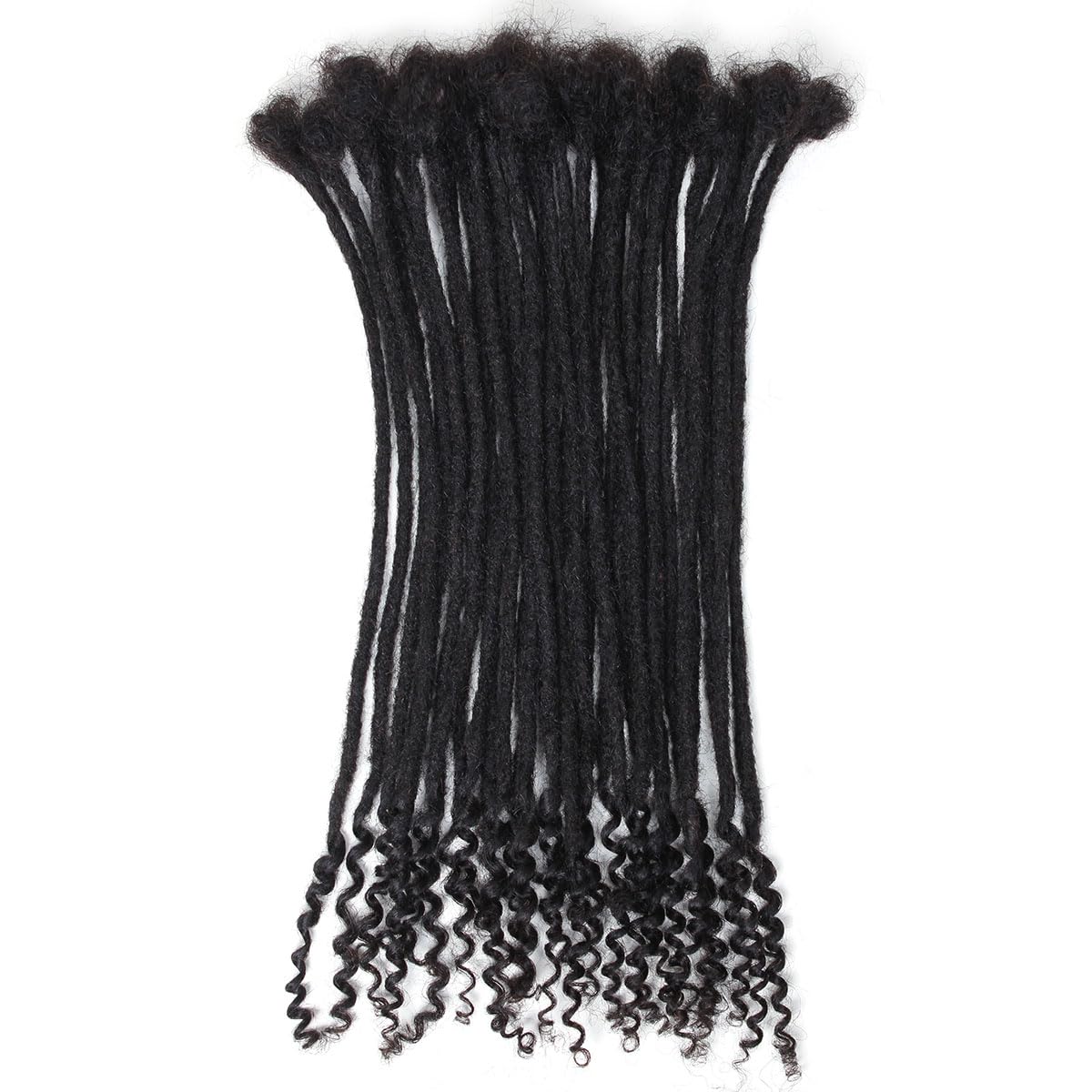 Amazon.com : Vecago 14 inch 30 Strands Loc Extensions Human Hair Curly ...
