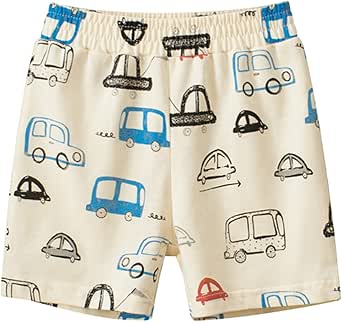 Amazon.com: Summer Toddler Boys Shorts Cartoon Car Prints Shorts Casual ...