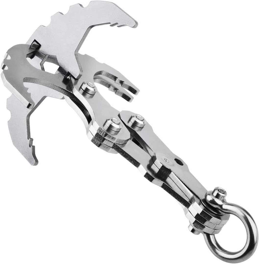 Amazon.com: ULTECHNOVO Tree Climbing Gear Grappling Hook Towing Trailer ...