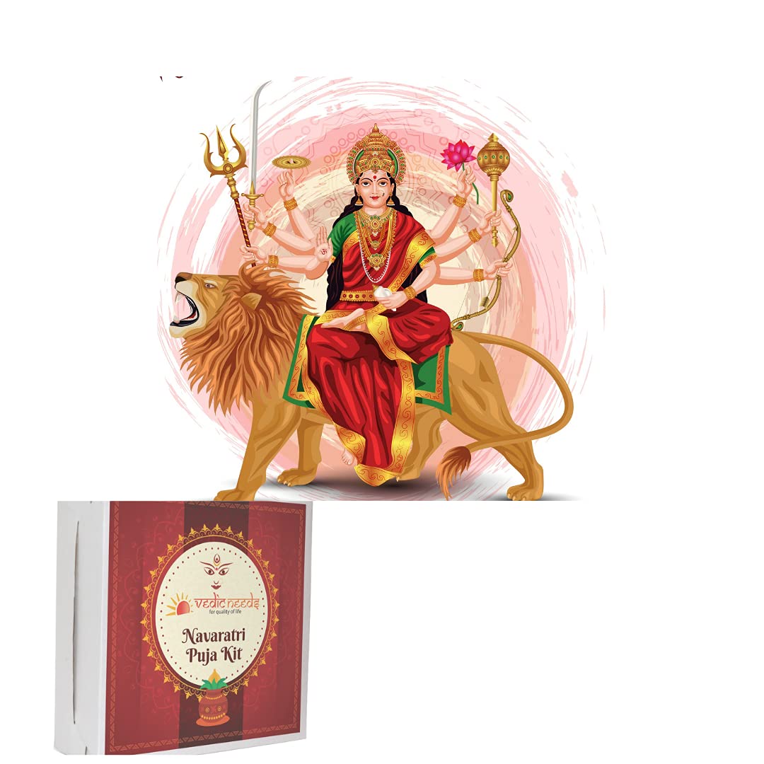 Vedicneeds Devi Navaratri Puja Kit- 30+ Sacred Puja Items/Navaratri ...