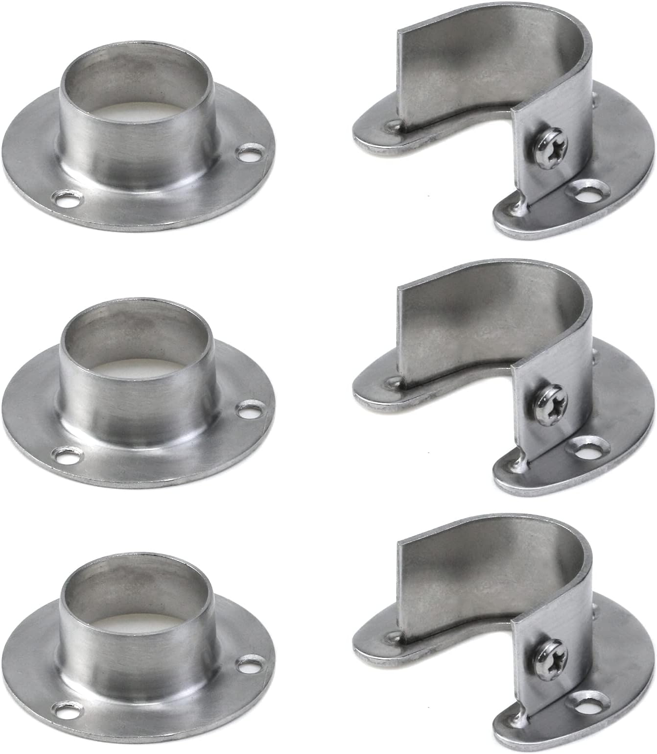 Amazon.com: NELXULAS Golden Brushed Stainless Steel Heavy Duty Closet ...