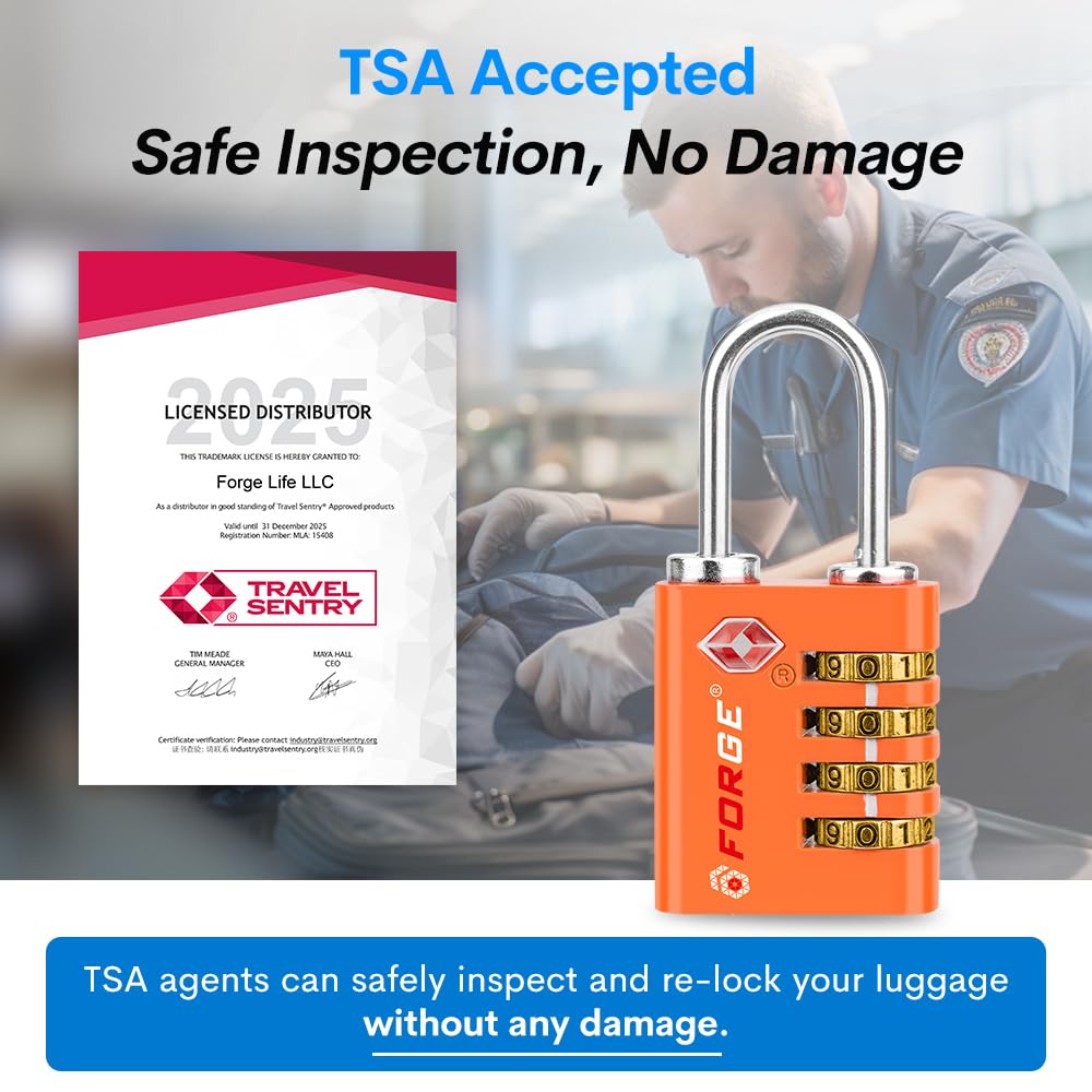 Snapklik.com : Forge Dual-Opening: Key Or Combination Access Lock, TSA ...