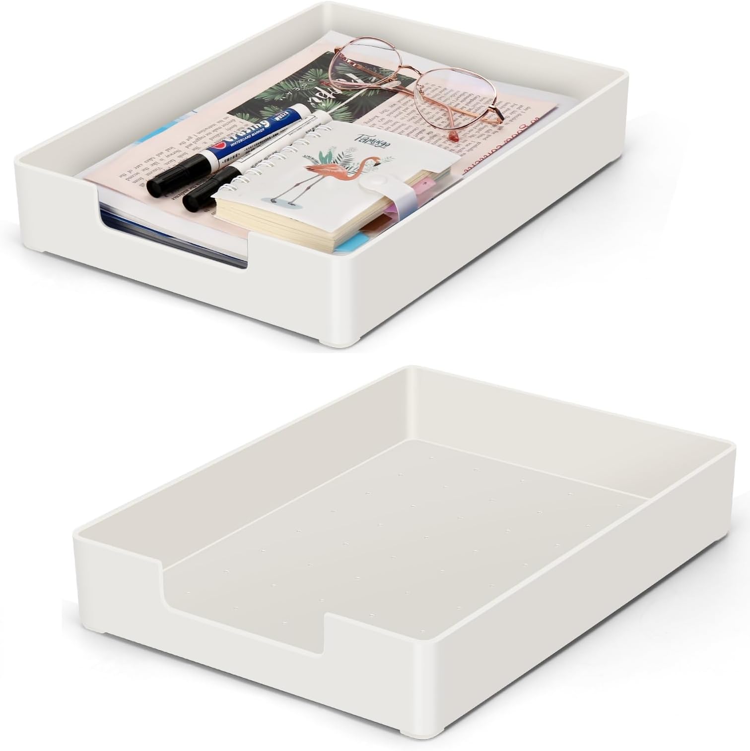 Amazon.com: MaxGear Acrylic Letter Tray Letter Organizer Desk Tray ...