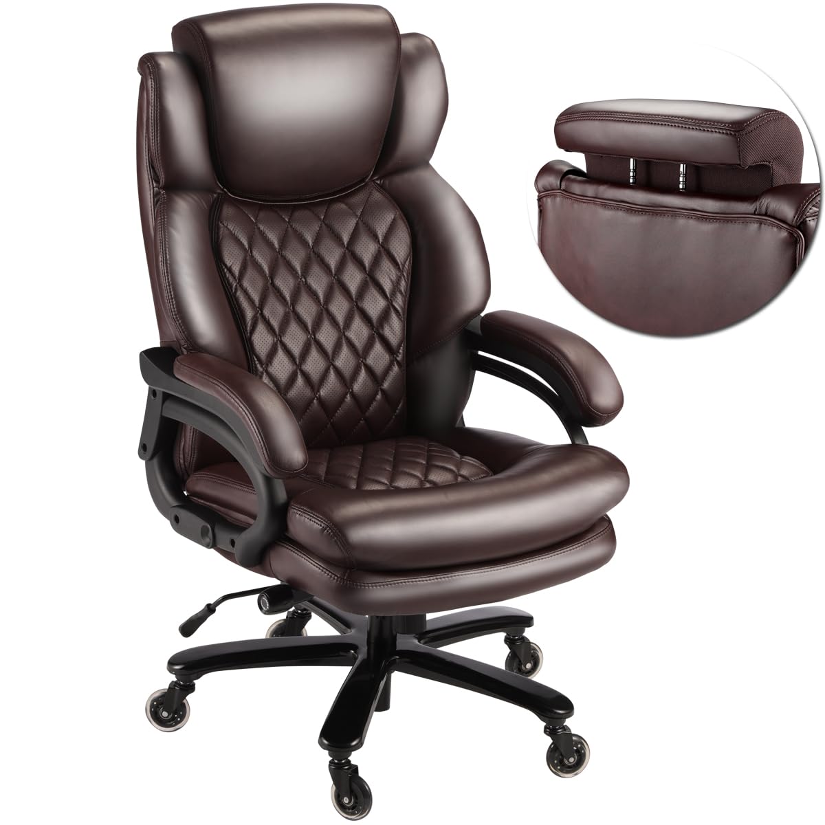 Amazon.com: Qusaphy 500lbs Large Size Executive Office Chair for Heavy ...