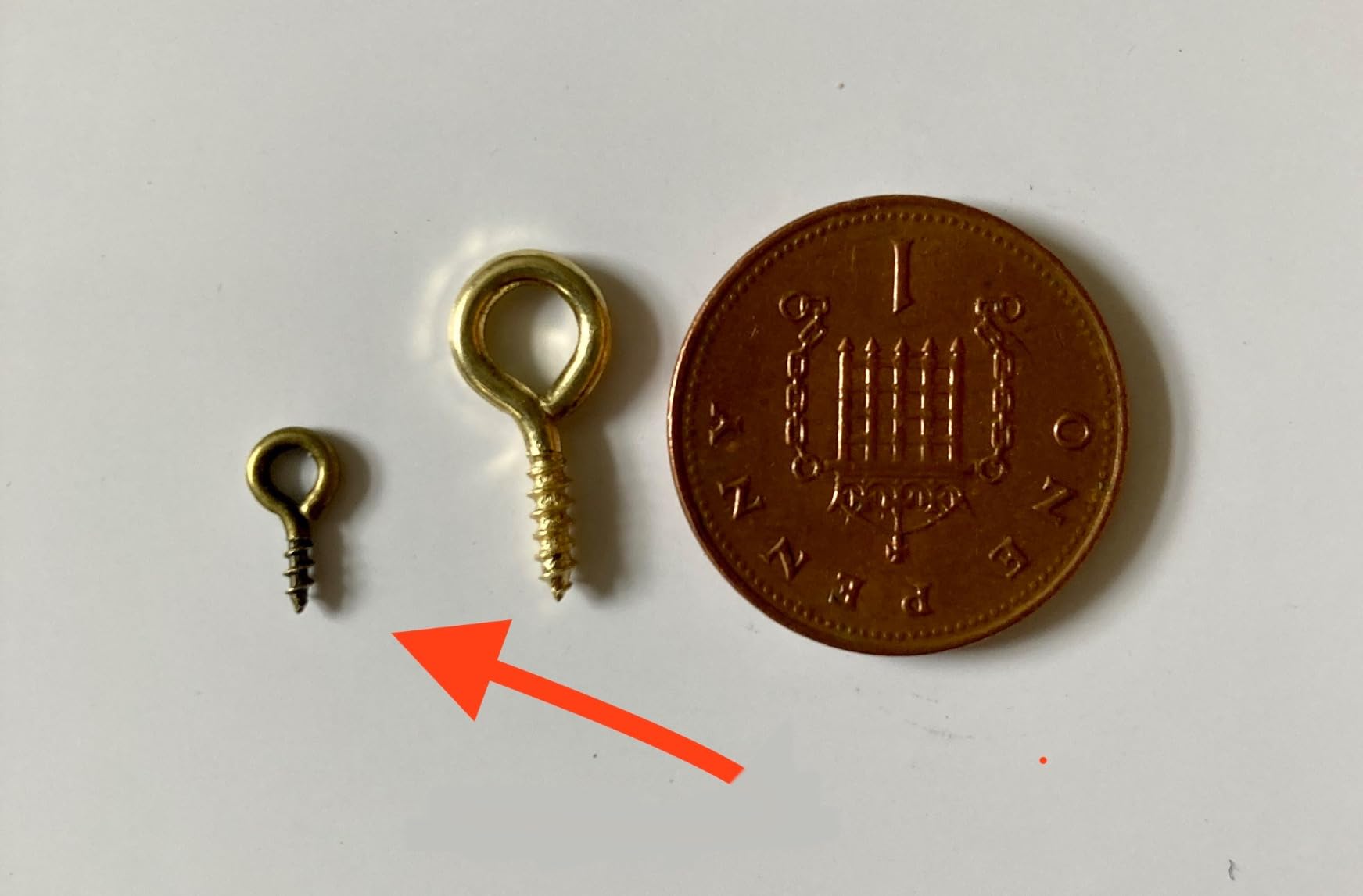 100 x 8mm Bronze Small Tiny Mini Eye Pins Eyepins Hooks Eyelets Screw ...