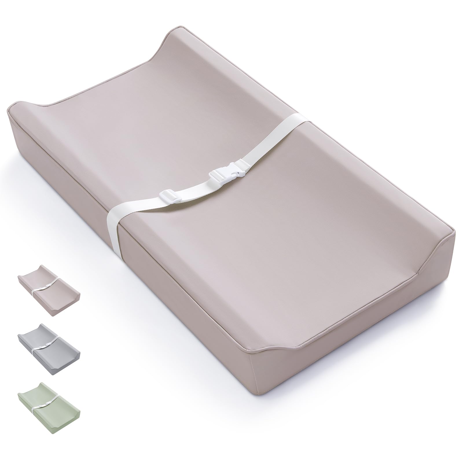 Amazon.com : Waterproof & Wipe-Clean Changing Pad Bundle (Taupe) : Baby
