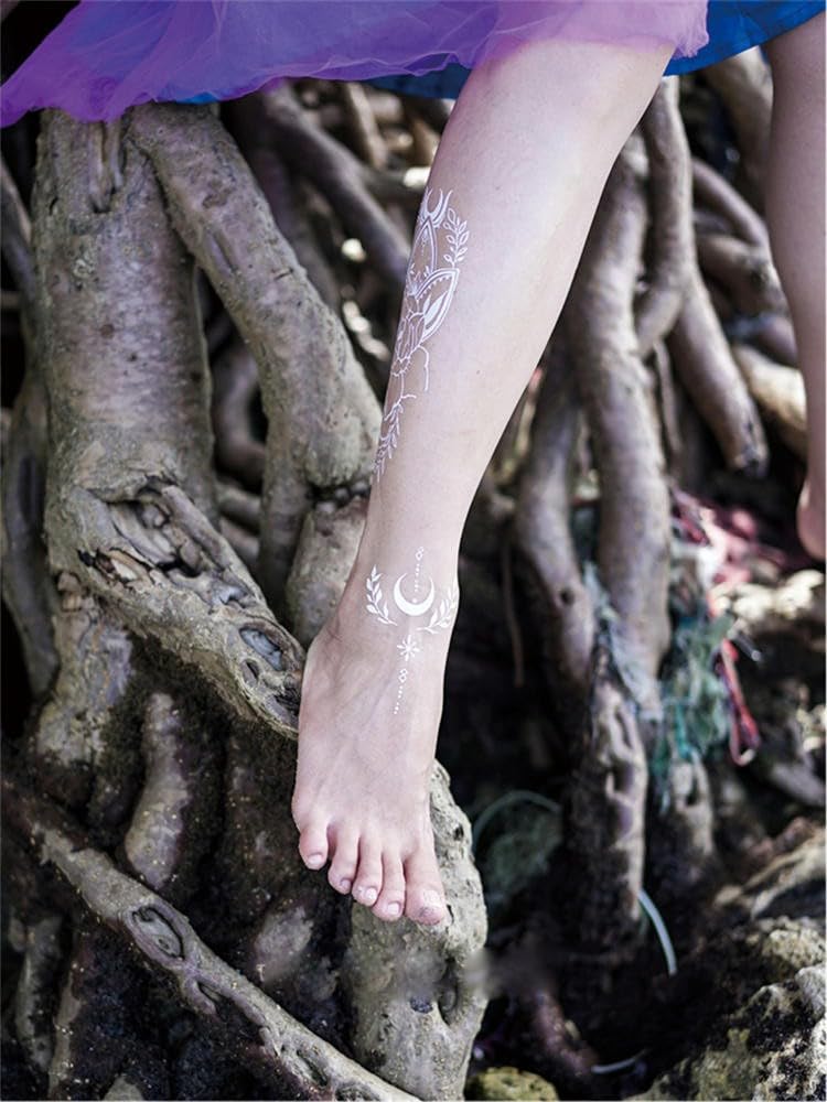 Fake Ankle Tattoos Waterproof Temporary Tattoo Sticker Skull Joker