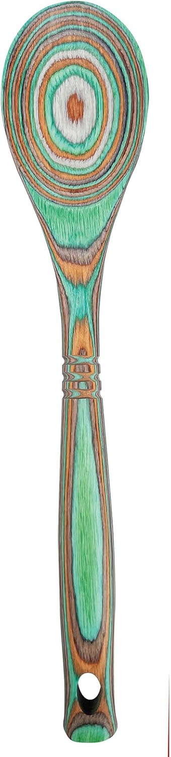 Amazon.com: Island Bamboo Pakkawood 12-Inch Spoon, Mint: Home & Kitchen