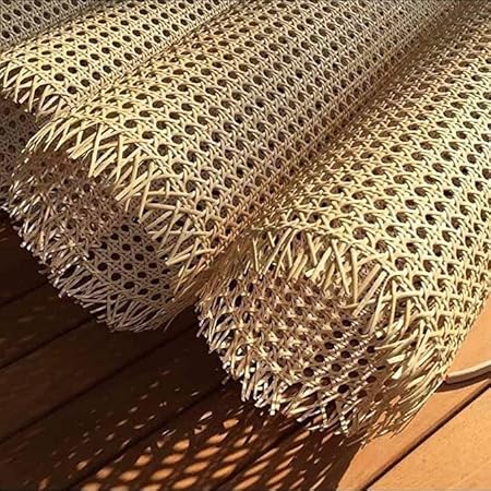 Absolute Craft Cane 18x18 inch Webbing Natural Rattan Cane Mesh Roll ...