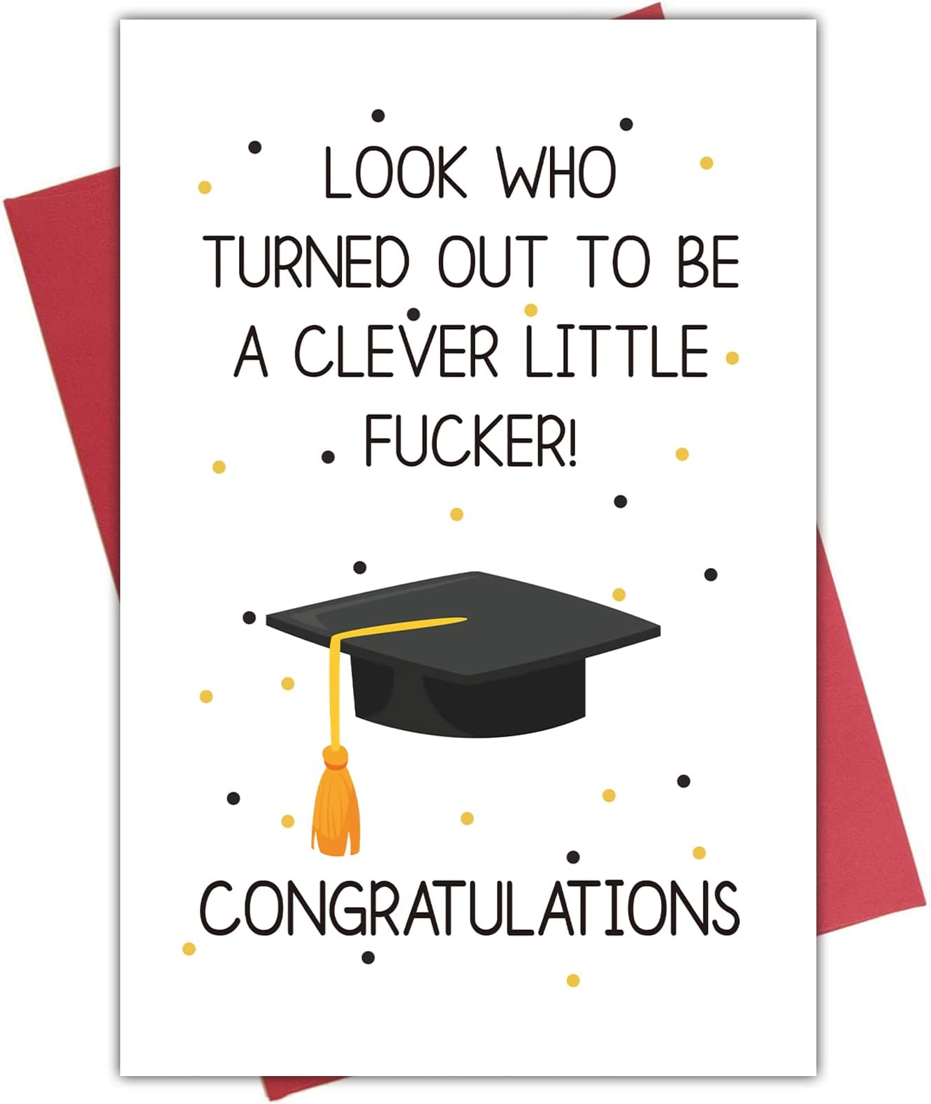 Amazon.com: Funny Graduation Card for Him Her, Humorous Graduation ...