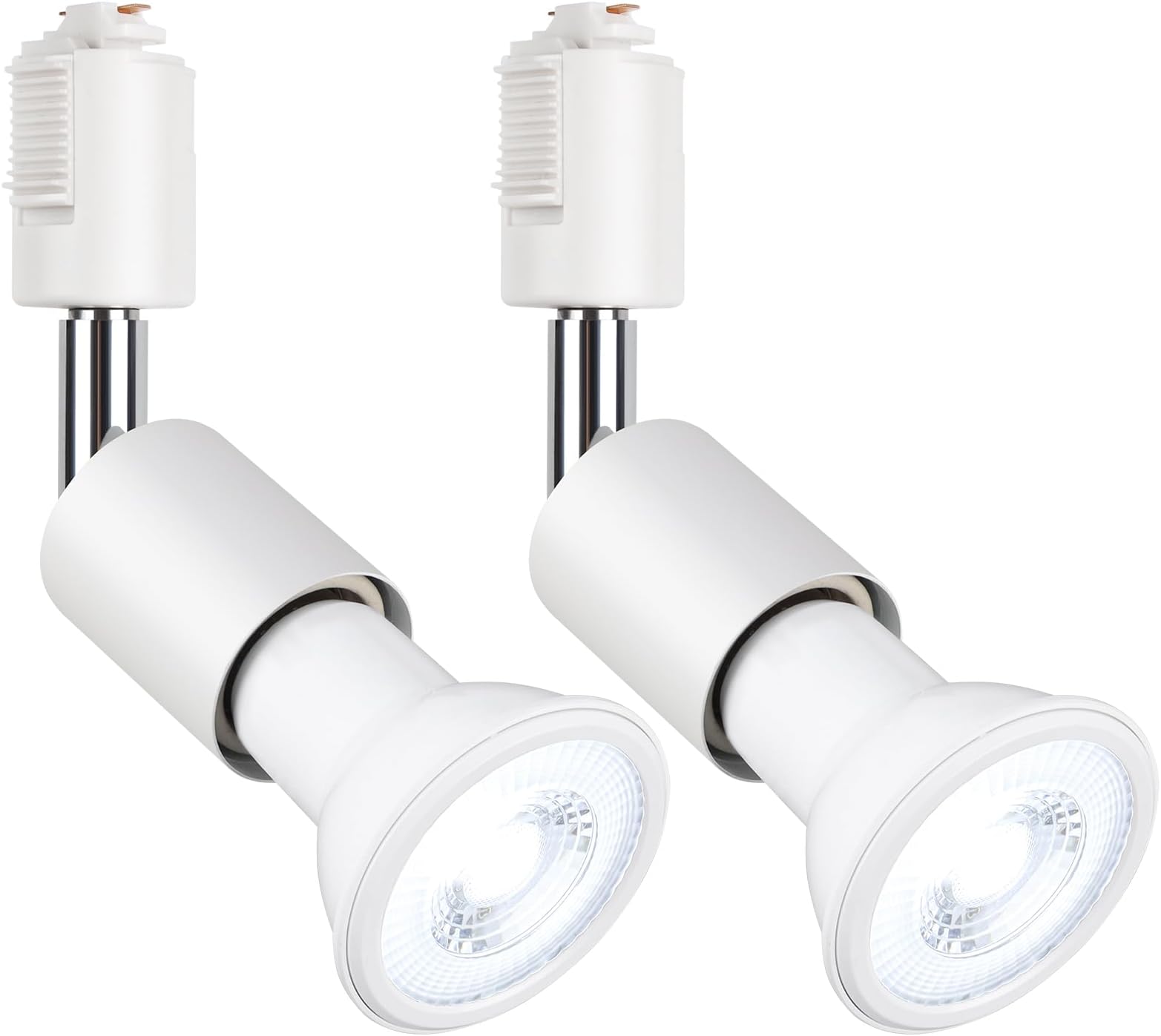 Amazon.co.jp : Pispoer ダクトレール用スポットライト- E26口金LED電球付き- 5.5W(ハロゲン電球60W相当)RA95 550LM 非調光 ビーム角90度-ダクト ...