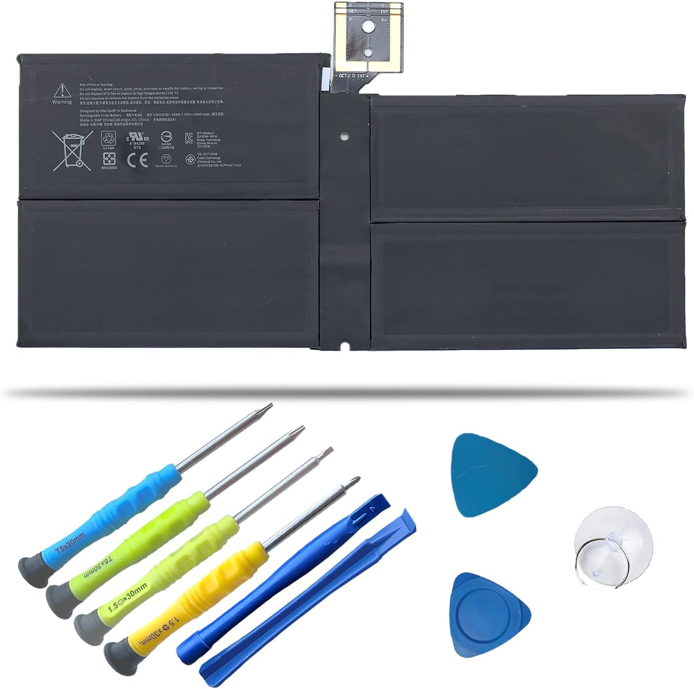 Amazon.com: G3HTA038H Battery Replacement for Microsoft Surface Pro 5th ...