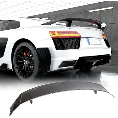 Amazon.com: MCARCAR KIT Carbon Fiber Rear Trunk Spoiler Fits for Audi ...