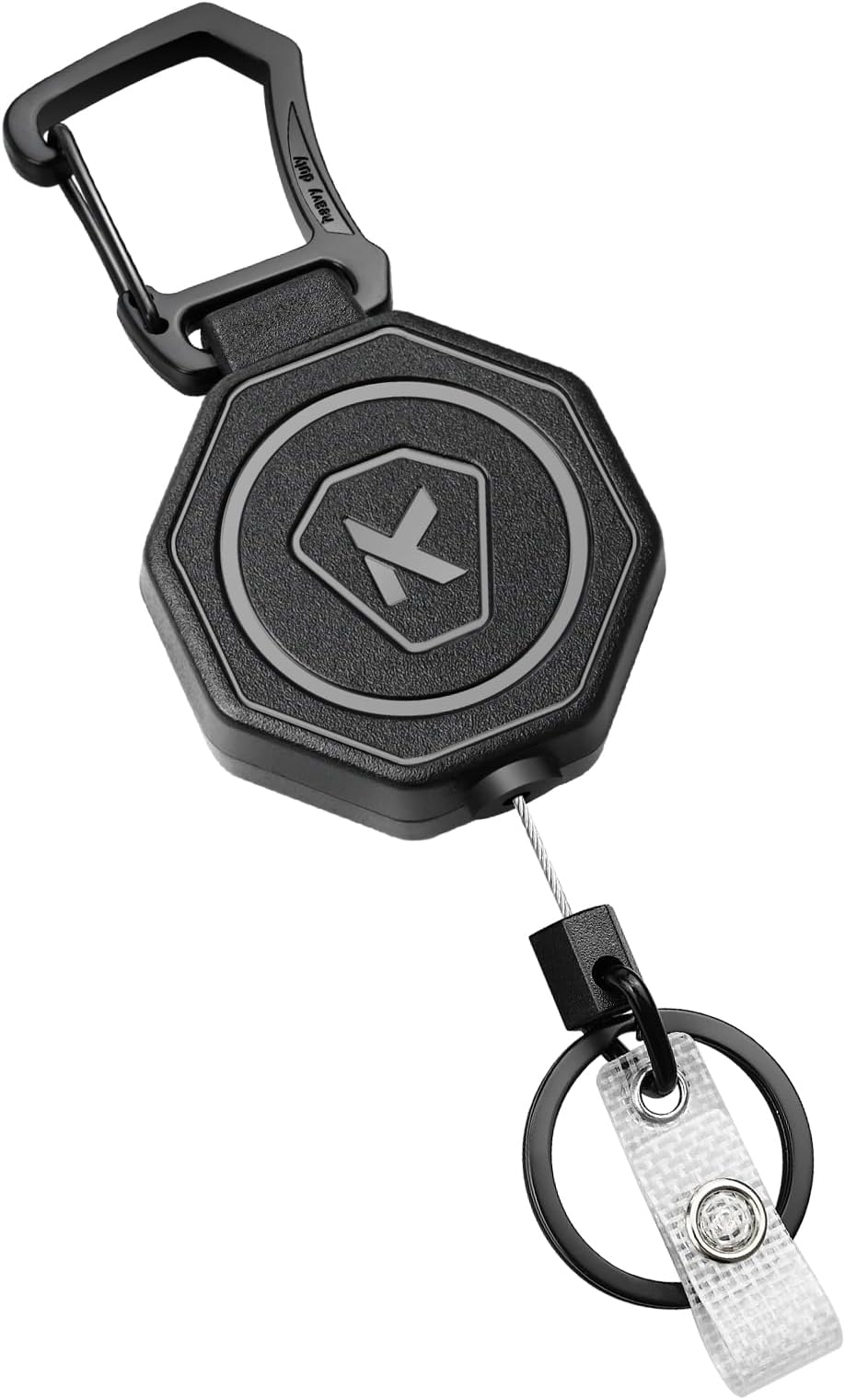 Amazon.com : koorito 1 Pack Heavy Duty Retractable Keychain Clip ...