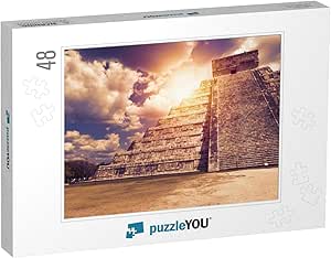 Amazon.com: El Castillo The Kukulkan Temple of Chichen Itza, Mayan Py ...