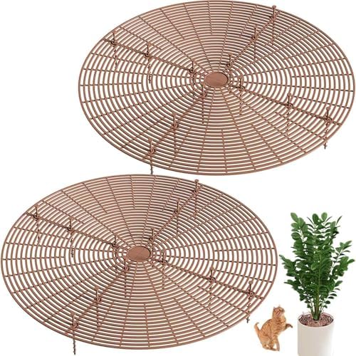 ZEACCT 2 Pack Cuttable Plant Pot Soil Guards, Durable Flower Pot Cover ...
