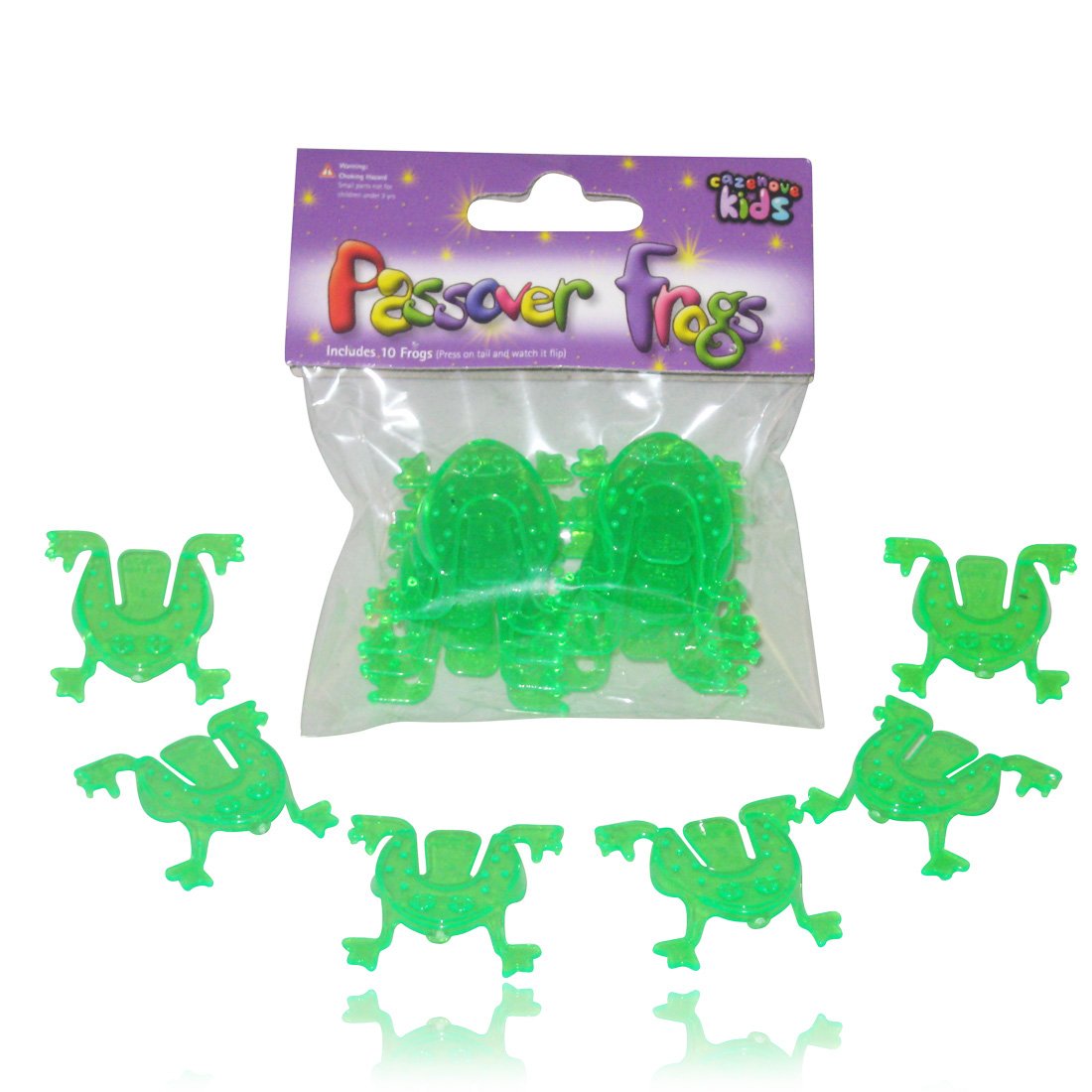 Snapklik.com : Cazenove Passover Jumping Flip Frogs - 10 Pack Great For ...