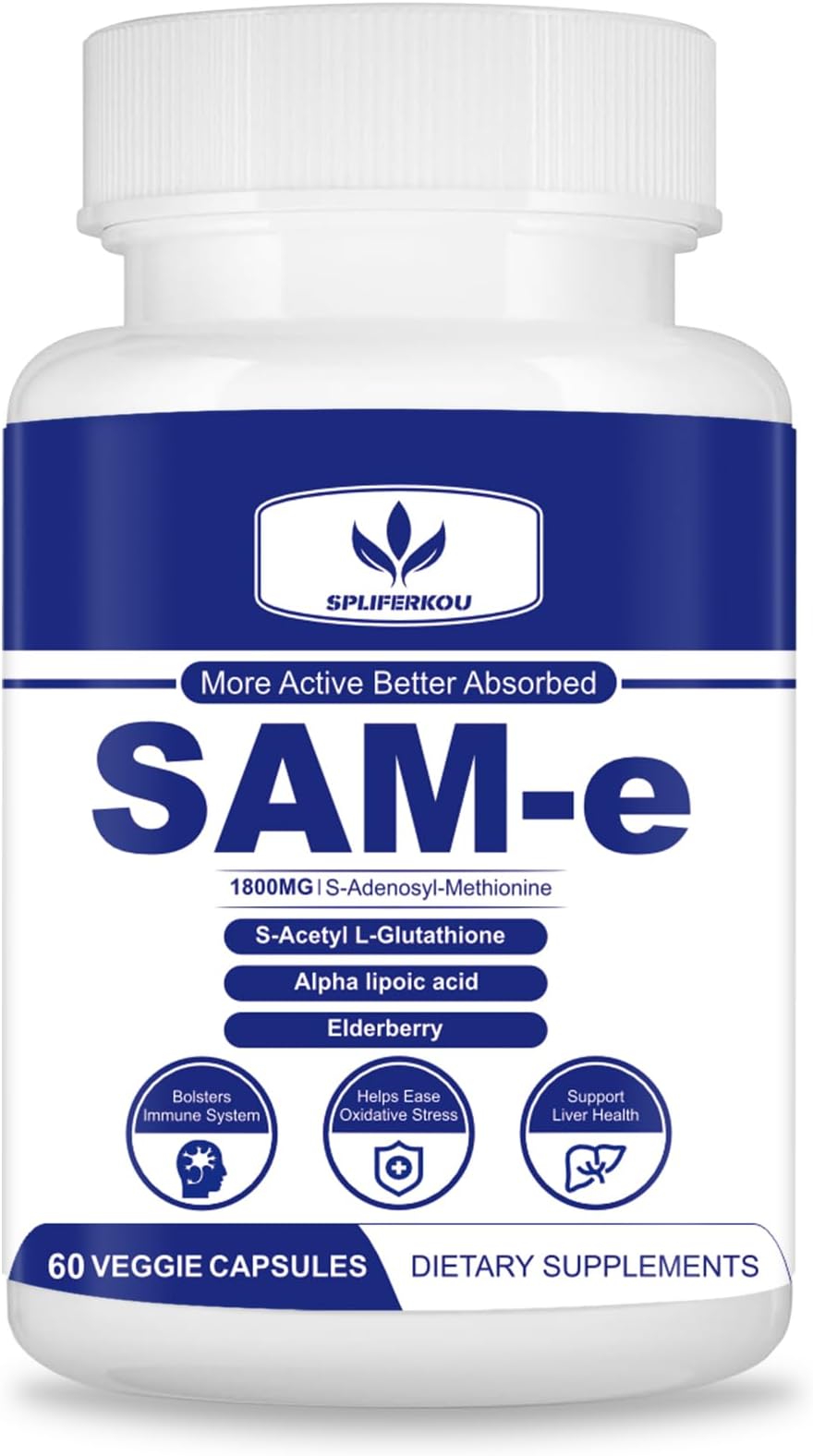 Amazon.com: Healthy Way SAM-e - S-Adenosyl Methionine 1500mg 90 ...