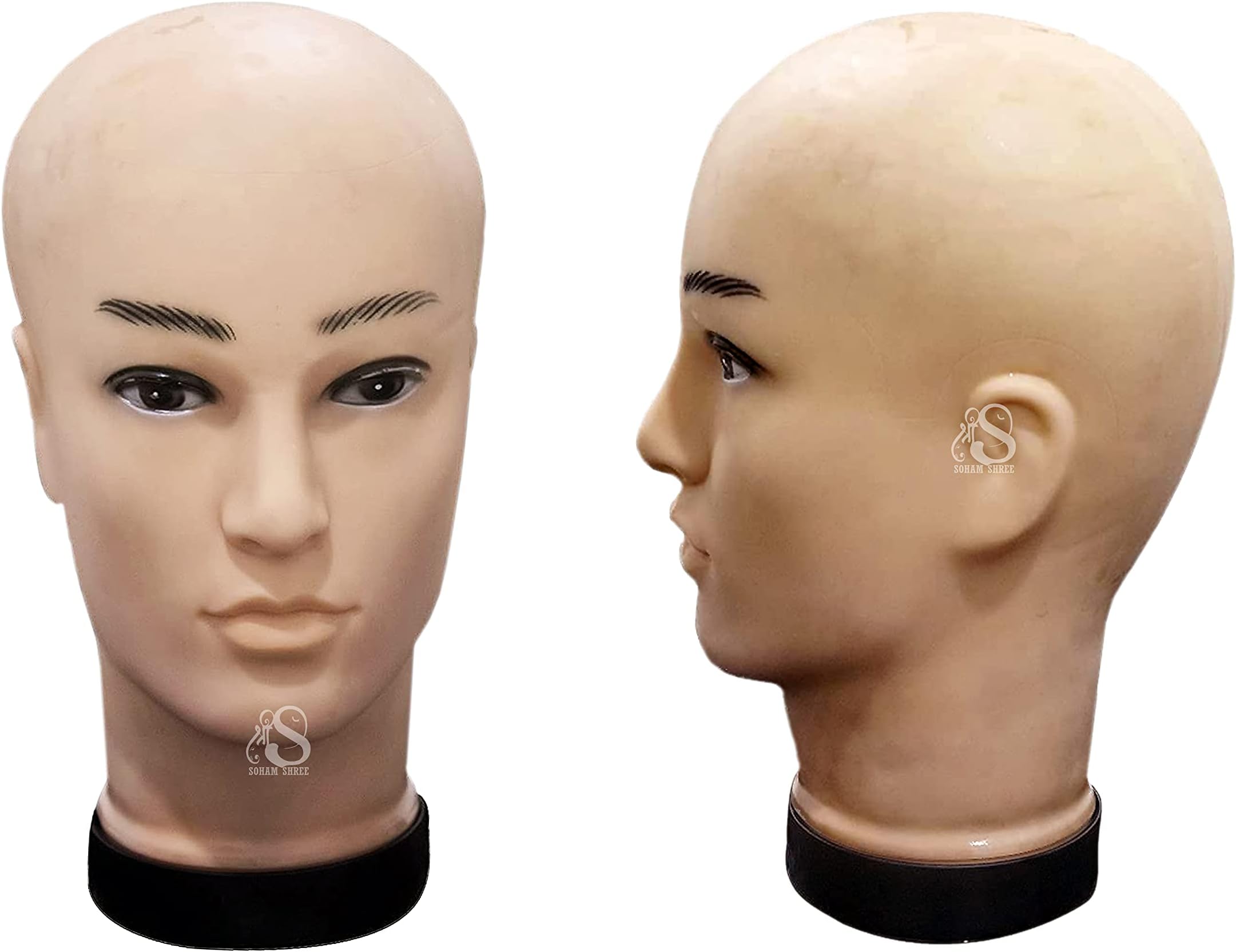 SOHAM SHREE ® : MALE Head Mannequin - Display Stand Hair Wig - Men Head ...