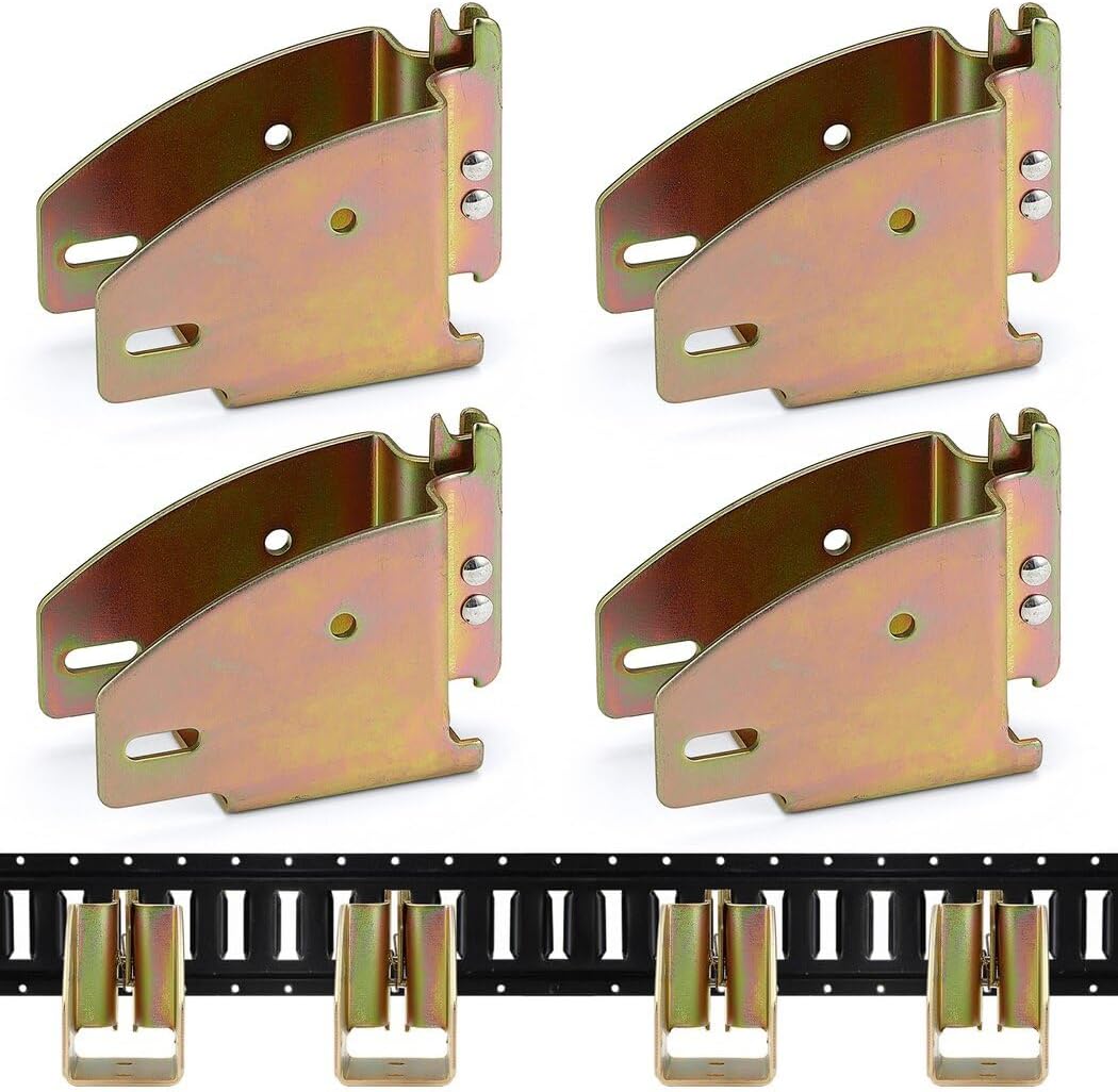 Amazon.com: Homaisson E Track Wood Beam Brackets, 4PCS E Track Wood ...