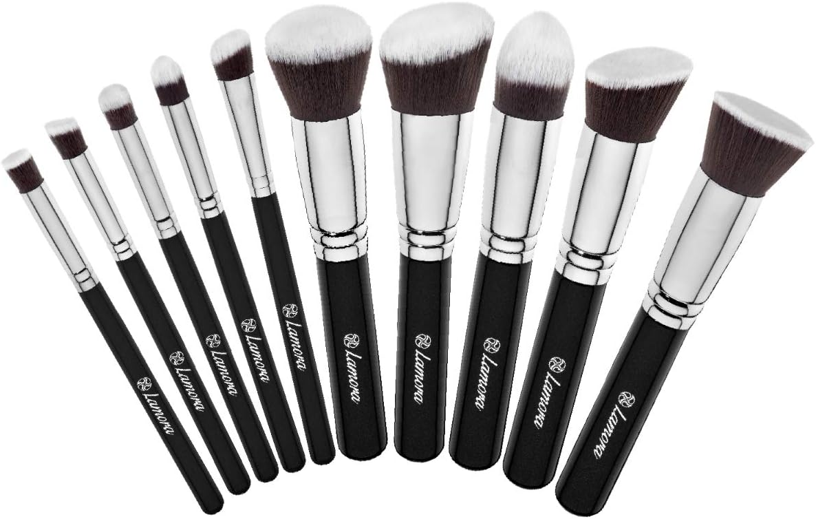 Amazon.com: Make Up Brush Foundation Kabuki Set - Face and Eye Makeup ...