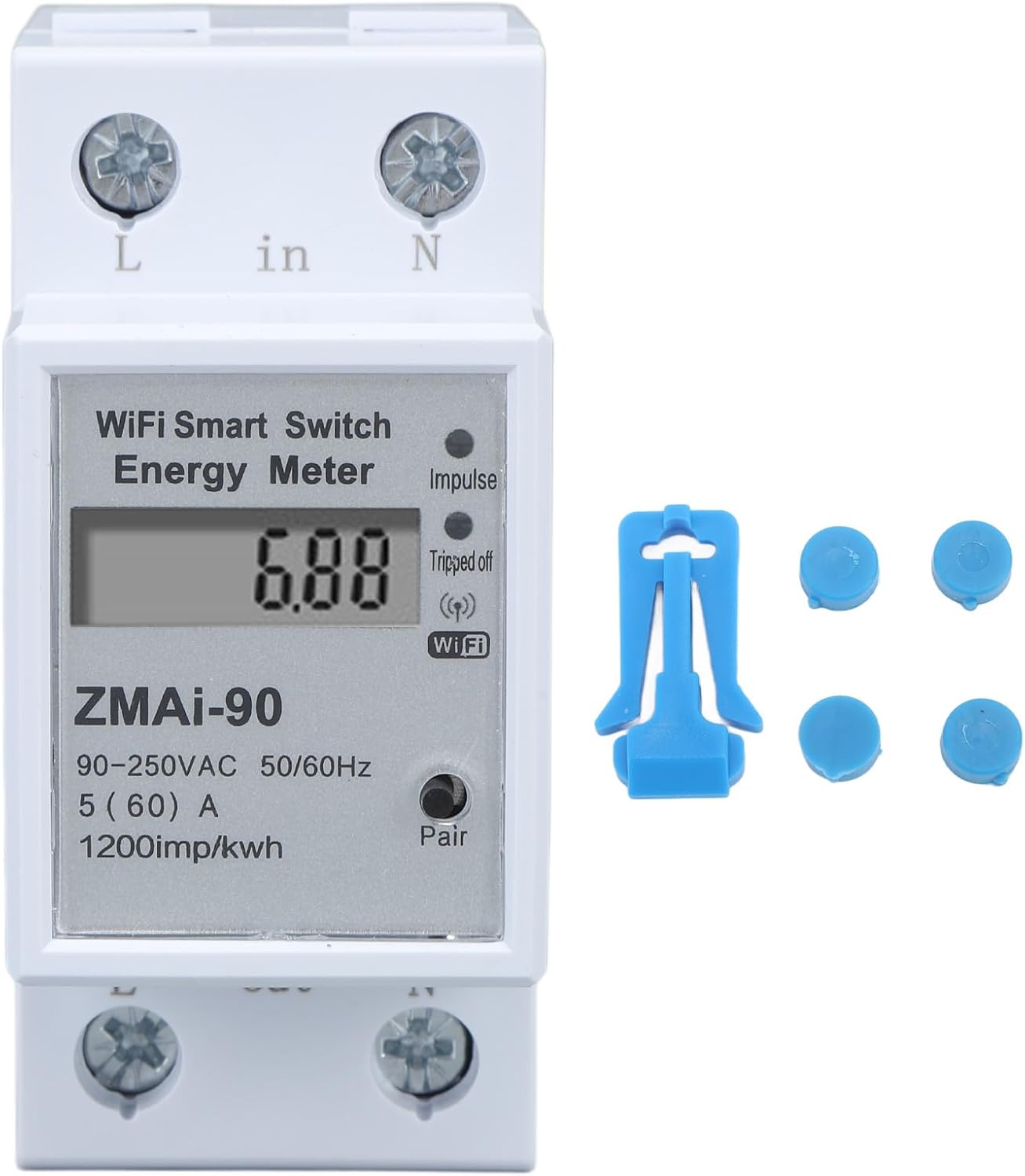 Smart Energy Meter, Single Phase Power Monitor APP Remote Control ...
