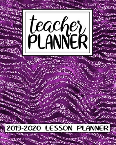 Teacher Planner 2019/2020 Lesson Planner: Purple Glam Weekly and ...