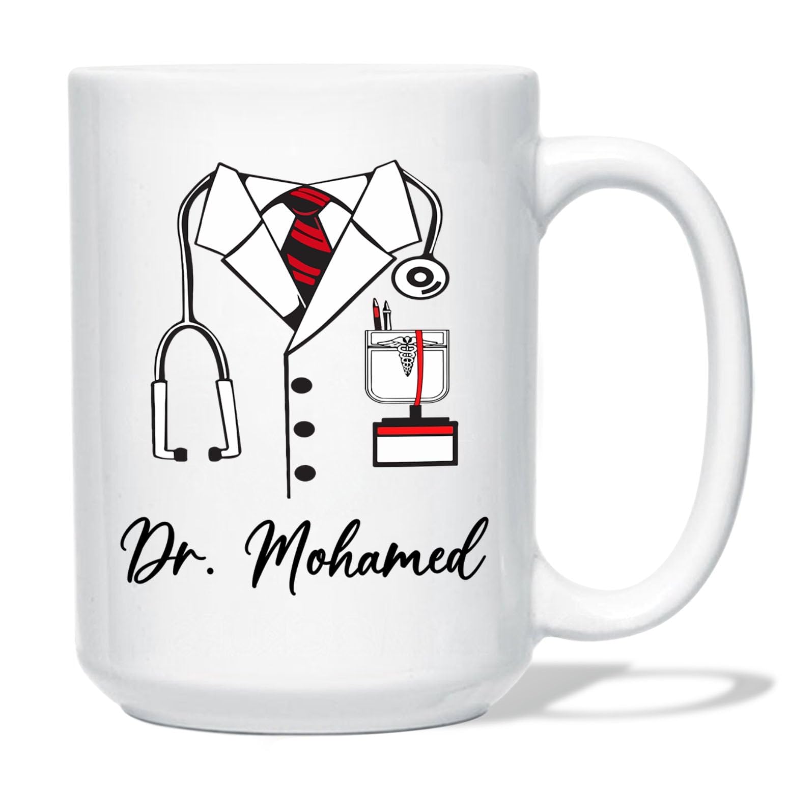 Amazon.com: Personalized Name Doctor White Coffee Mug Cup Gift For ...