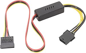 Amazon.com: 8PIN to Hard Disk Power Adapter Cable 12V to Cable with ...