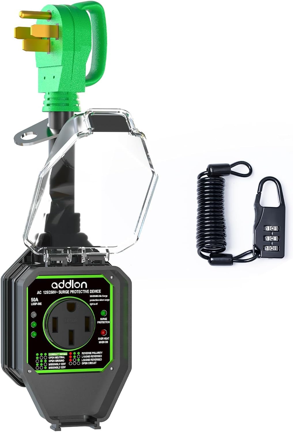 Brandclub - addlon RV Surge Protector 50 Amp Circuit Analyzer with ...