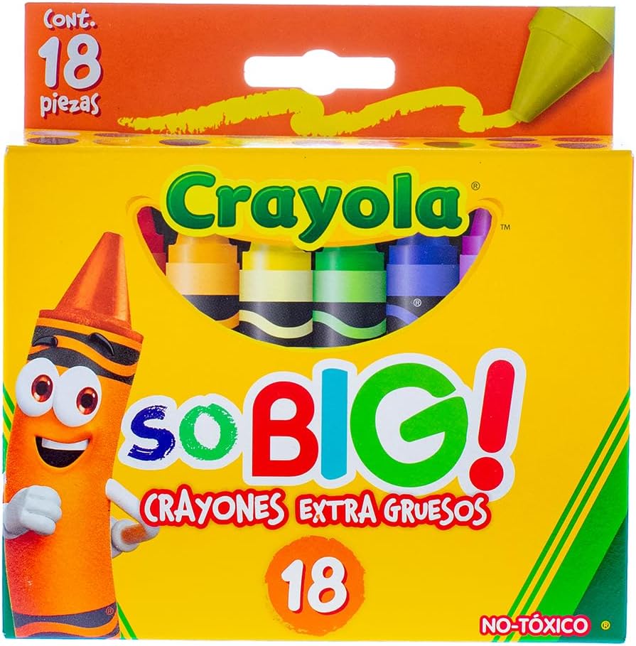 Crayola 18 Crayones Extra Jumbo : Amazon.com.mx: Juguetes y Juegos