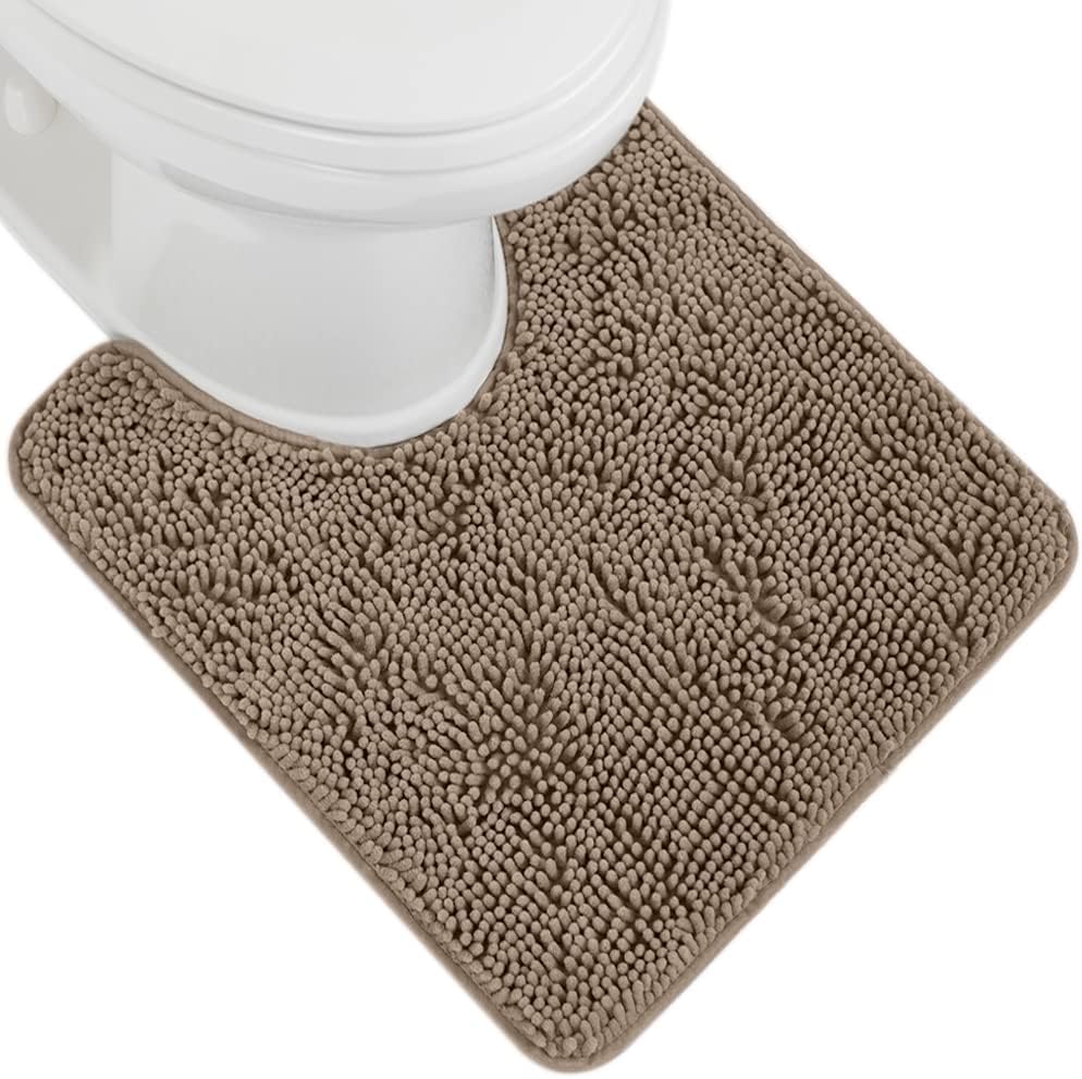 Amazon.com: Gorilla Grip Bath Rug and Square U-Shape Contoured Mat for ...