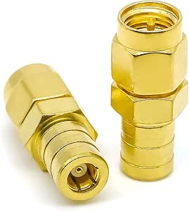 Amazon.com: Ahoaepy 2PCS SMA SMB Adapter, Low Loss SMA Male to SMB Female Radio Antenna ...