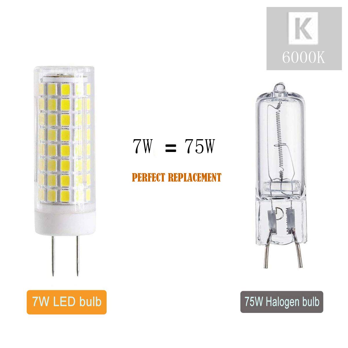 Snapklik.com : G8 Led Bulb, 7W G8 Led Lamps, 75W Halogen Bulb ...