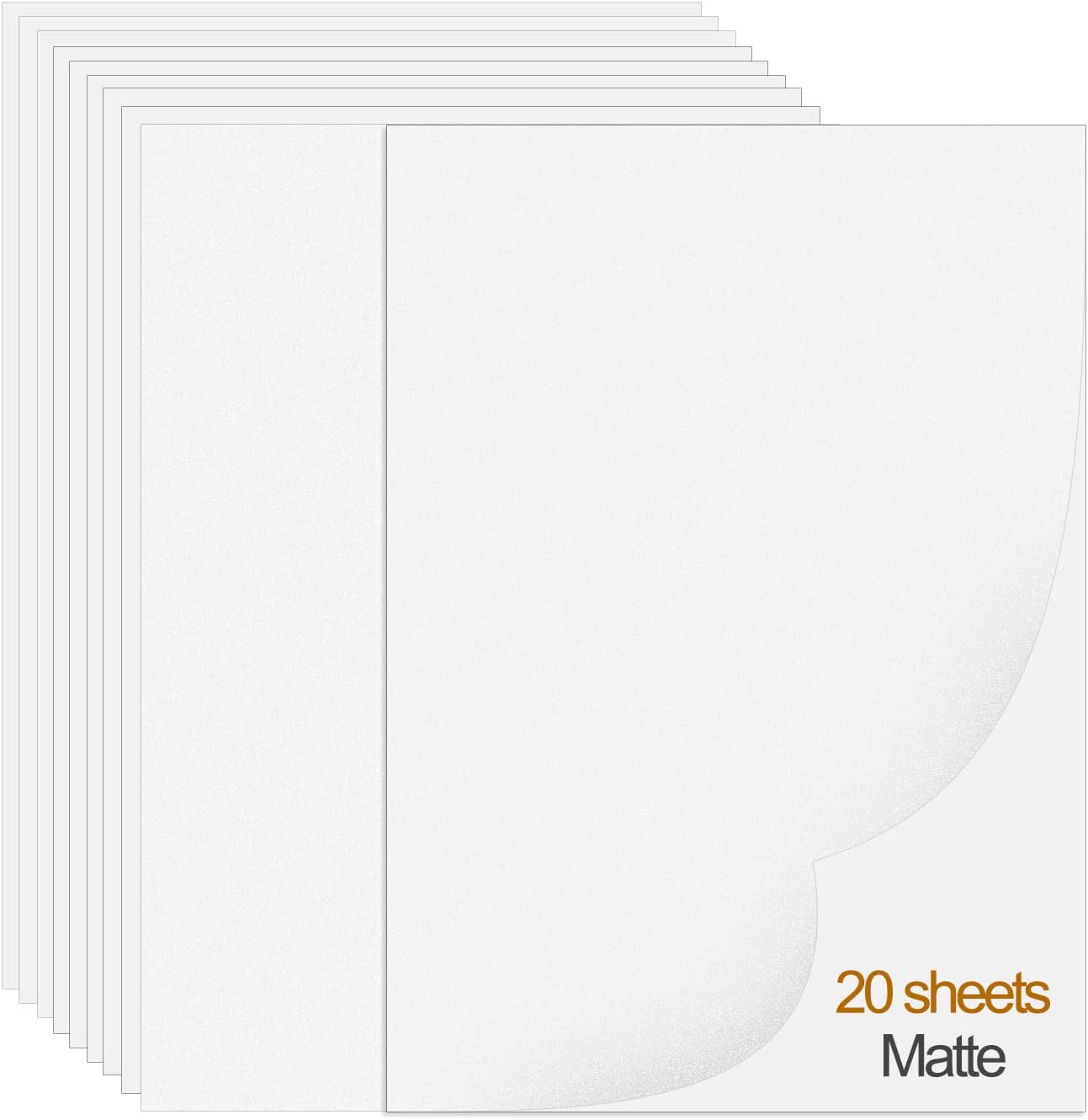 Amazon.com : Matte Sticker Paper for Inkjet Printer, Printable Vinyl ...