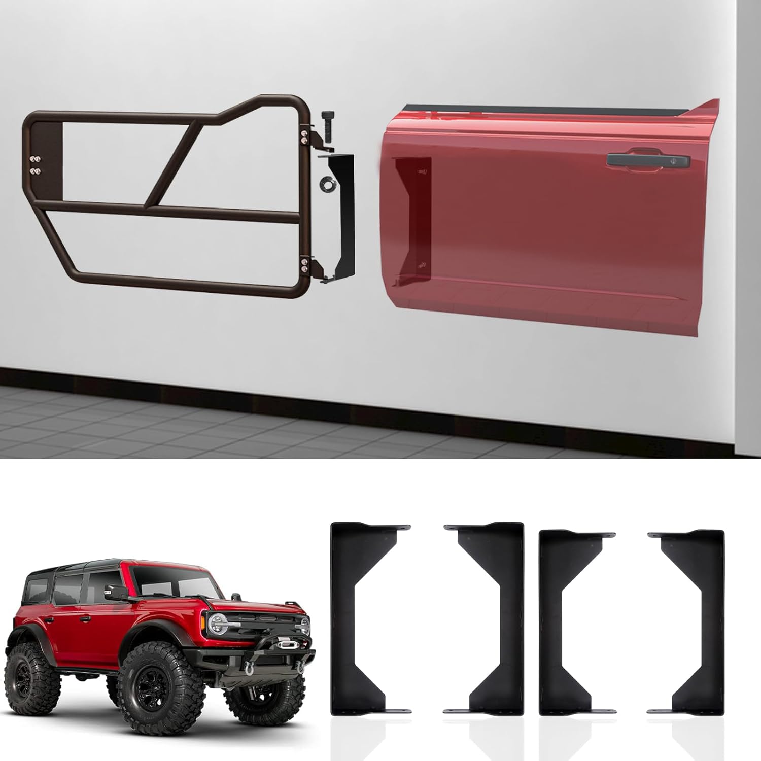 Amazon.com: Mabett Door Storager Hanger Bracket fit Ford Bronco ...