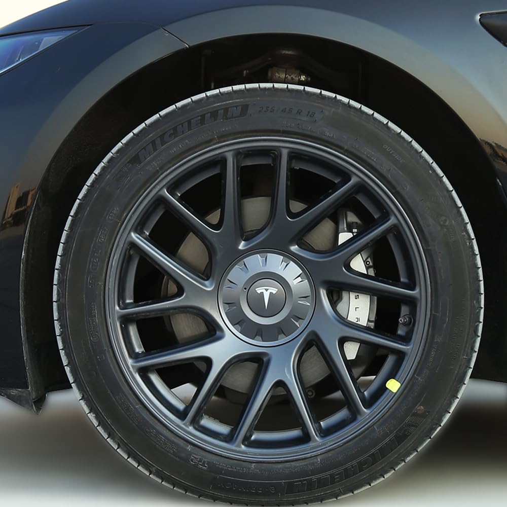 Titanium Deep Gray Pattern Center Caps Hubcaps Cover Aero Wheels ...