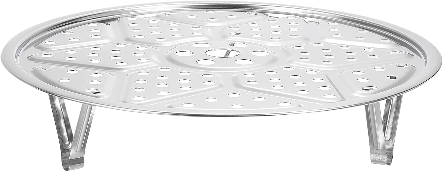 Amazon.com: uxcell Stainless Steel Steamer Rack with Stand, 9.5 Inches ...
