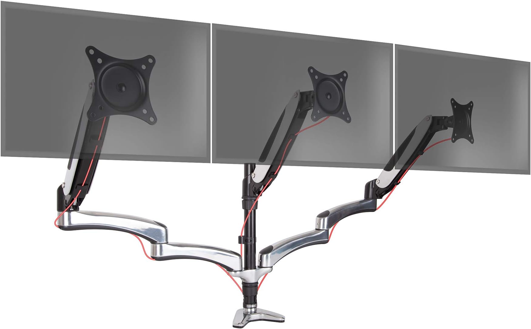 Duronic DM653 Bras pour 3 moniteurs d’ordinateur | Support triple d ...