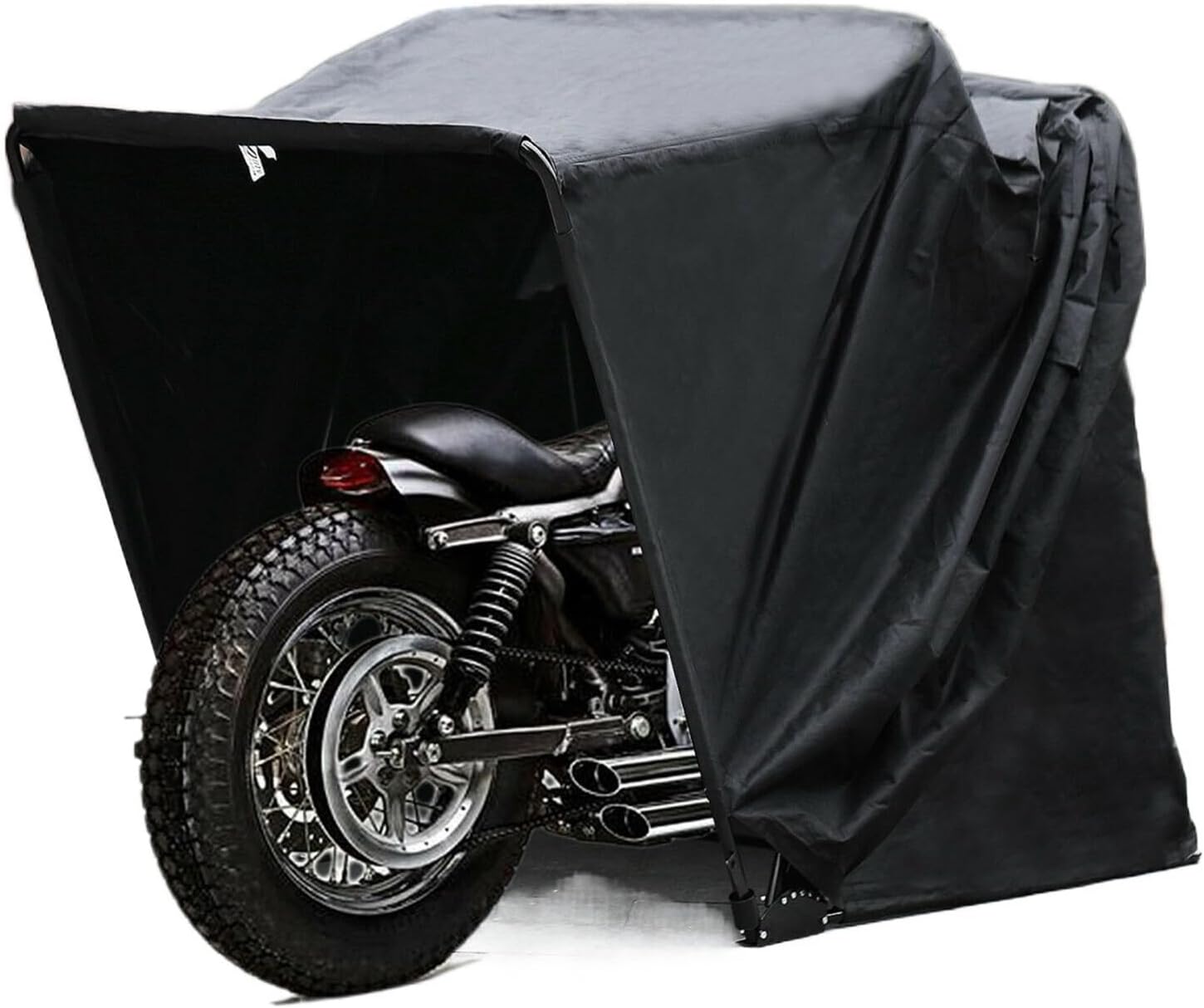 Heavy Duty Motorcycle Shelter Shed Cover Storage Garage Tent Waterproof ...