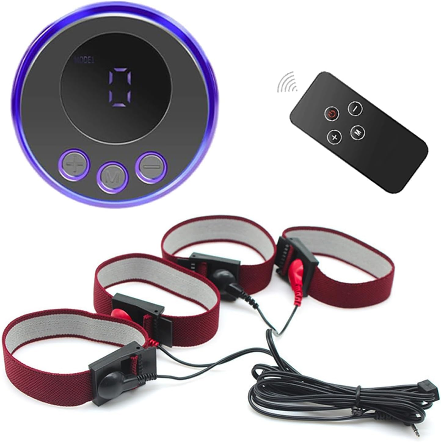 Hrekssi Elektro Shock 4-Piece Rings Set, Adjustable Ring, Testicle Ring ...